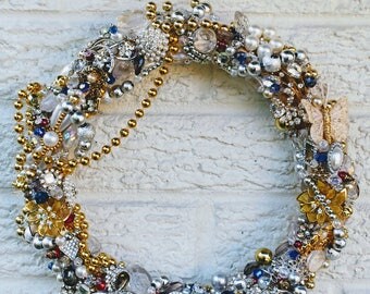 Jeweled wreath | Etsy