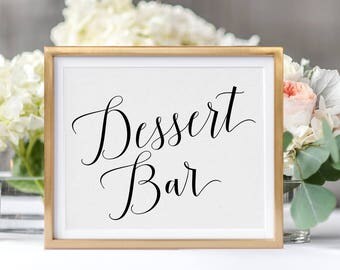 Dessert bar sign | Etsy