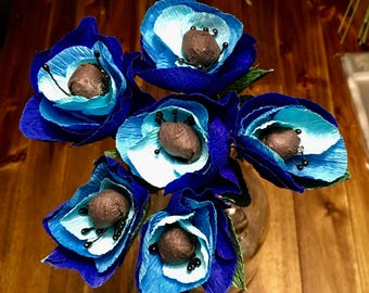 Crepe paper flowers | Etsy