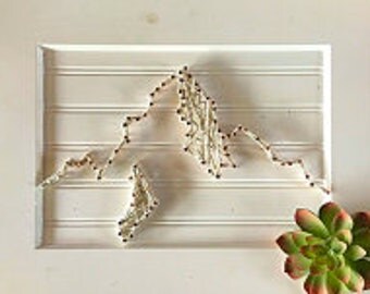 Mountain string art | Etsy