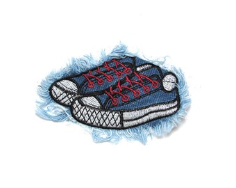 Embroidered converse | Etsy