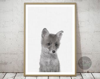 Fox wall art | Etsy