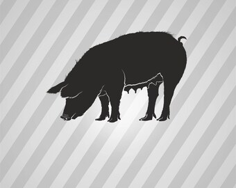 Pig dxf | Etsy