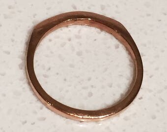 Red gold ring | Etsy