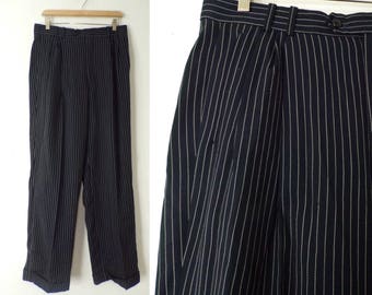 Pinstripe pants | Etsy