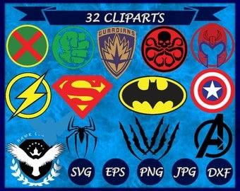 Superhero clipart | Etsy