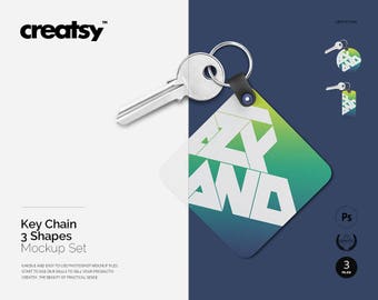 Keychain template | Etsy