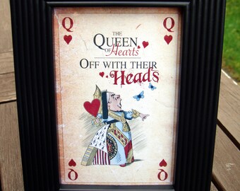 Queen of hearts illustration Queen of Hearts alice in
