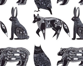 Folk art animal | Etsy