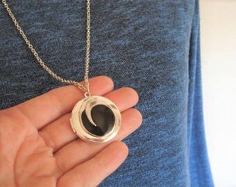Sterling silver locket Round Locket Mens Locket Locket