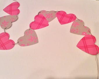 Heart garland | Etsy