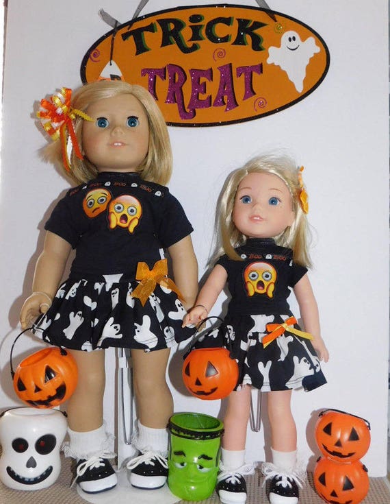 Matching Halloween outfits for your Wellie Wisher and American