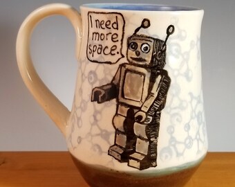 Robot mug | Etsy