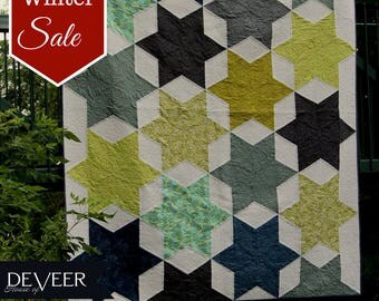 Stars over Texas Quilt Pattern PDF queen size quilt pattern