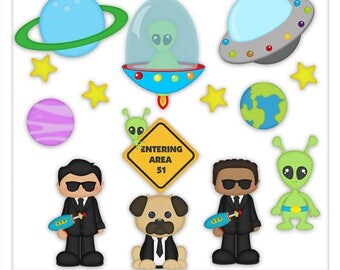 Outer space clipart | Etsy