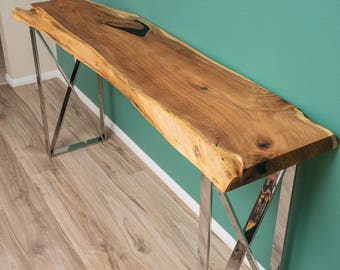 Wood slab table | Etsy