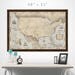 Rustic Vintage Map Poster USA Map