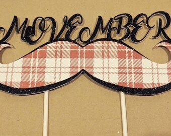 Mustache cake topper | Etsy