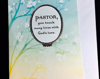 Pastor greeting card | Etsy