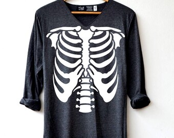 Skeleton shirt | Etsy