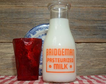 Vintage milk bottles | Etsy