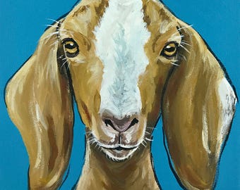 Goat art | Etsy