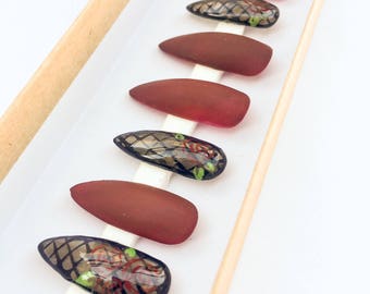 Custom fake nails | Etsy