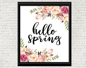 Spring print | Etsy