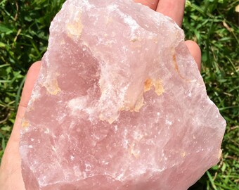 Rose quartz crystal | Etsy
