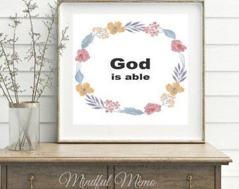 God is able | Etsy