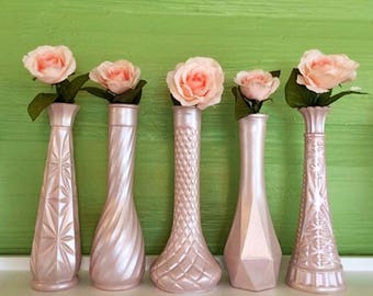 Rose gold vases | Etsy