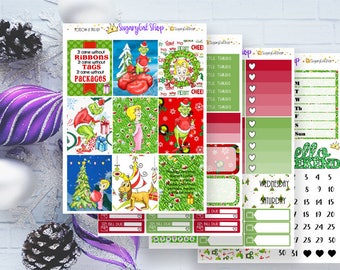 The grinch stickers | Etsy