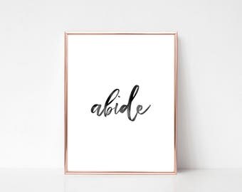 Abide | Etsy