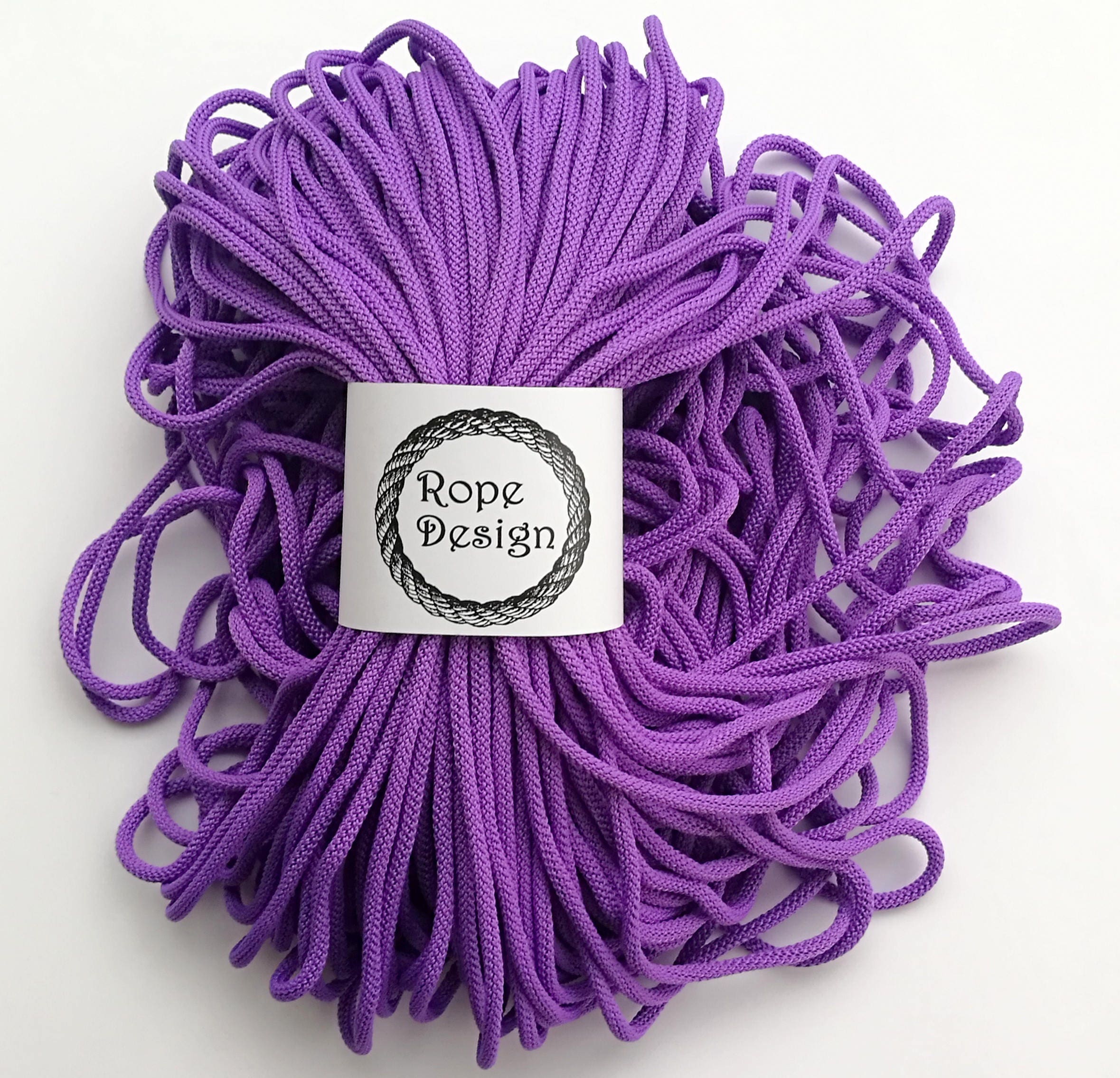 Polyester 6 mm cord 100m chunky rope Colored cotton rope
