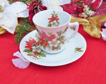 Christmas tea cup | Etsy