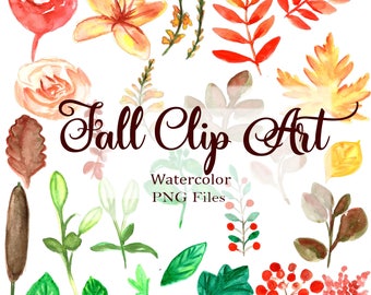 Fall clip art | Etsy