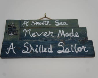 Nautical wood sign | Etsy