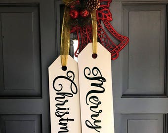 Wood door tags | Etsy