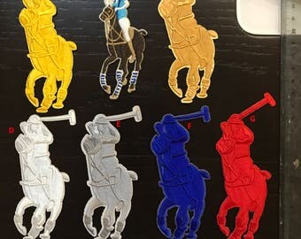 Polo iron on patch | Etsy