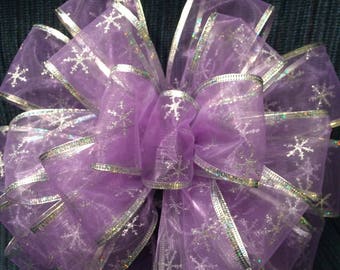 Purple tree topper | Etsy