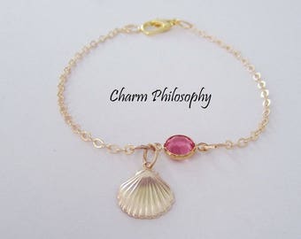 Seashell anklet | Etsy