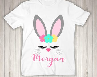 Girl easter shirt | Etsy