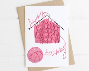 Wool birthday card | Etsy