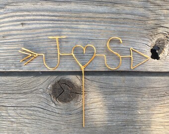 Arrow cake topper | Etsy