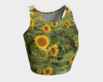 Sunflower crop top | Etsy