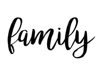 Family stencil | Etsy