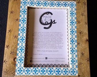 Wood burned frame | Etsy