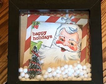 Christmas shadow box | Etsy