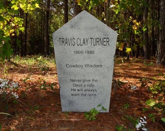Cowboy tombstone | Etsy