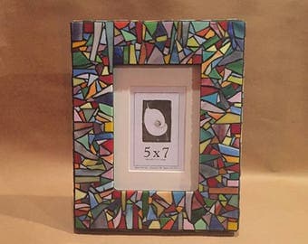 Mosaic picture frame | Etsy